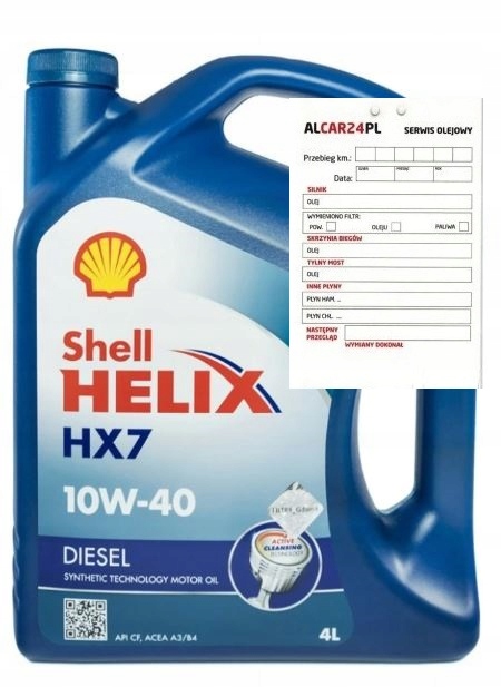 Olej Shell Helix Diesel HX7 10W40 4L 550046310 za 90,20 zł z Białystok ...