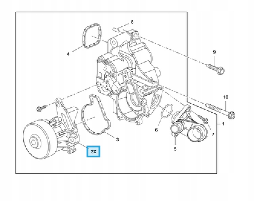 Pompa wody - Opel ASTRA K 1.5 CRDi 1.6 CRDi za 1555.00PLN z Kielce - Allegro - (17746242313)
