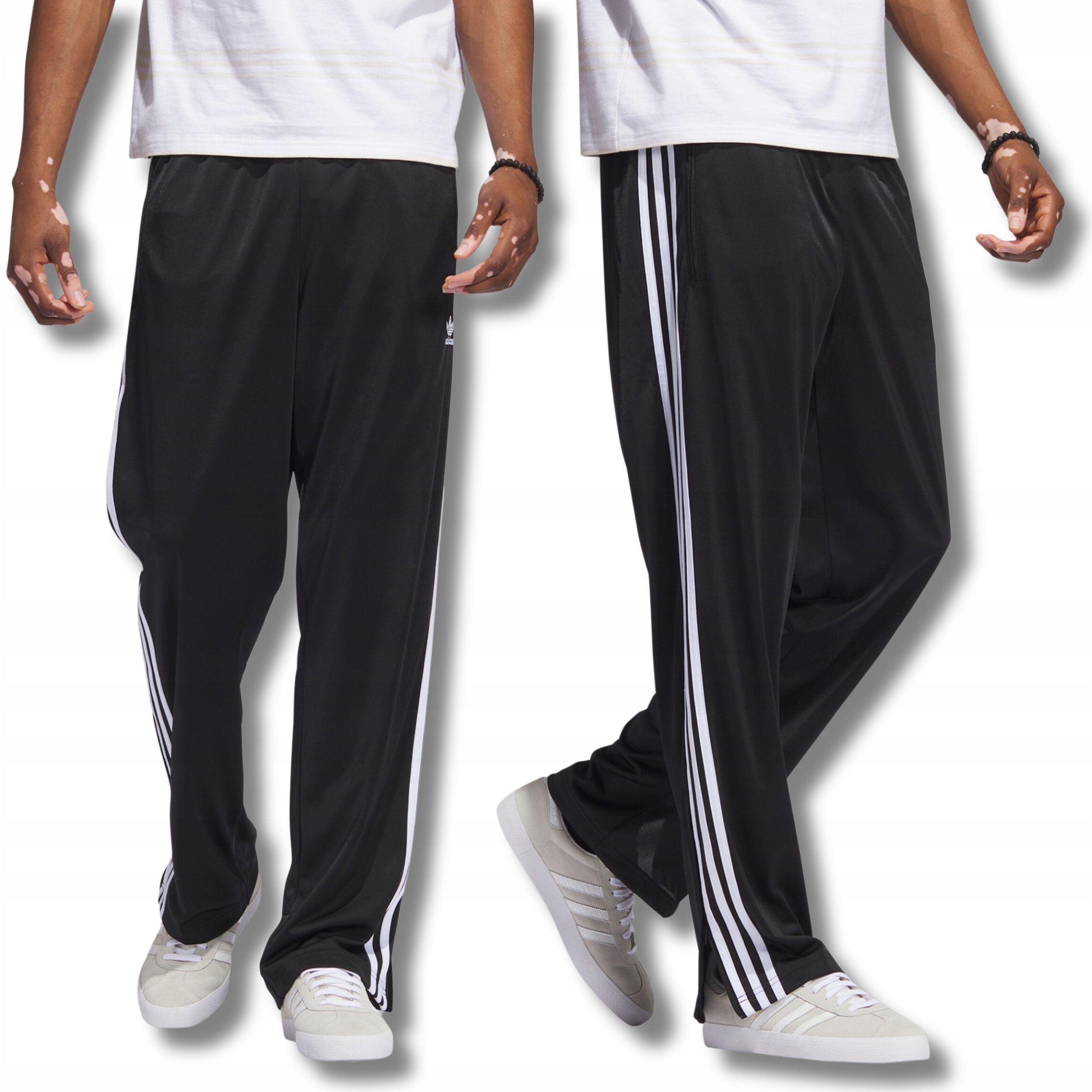 SPODNIE DRESOWE MĘSKIE LUŹNE DRESY SPORTOWE ADIDAS FIREBIRD KIESZENIE XXL (4066761423799) • Cena ...