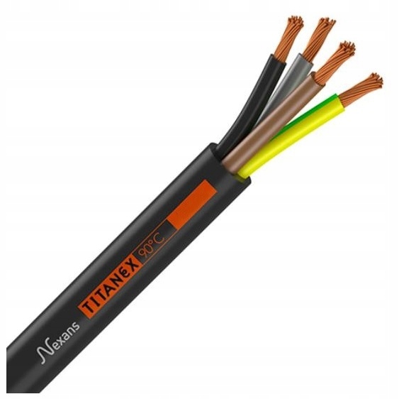 Kabel przewód gumowy TITANEX H07RN-F ONPD 4x1,5 mm2 przemysłowy NEXANS • Cena, Opinie - Allegro
