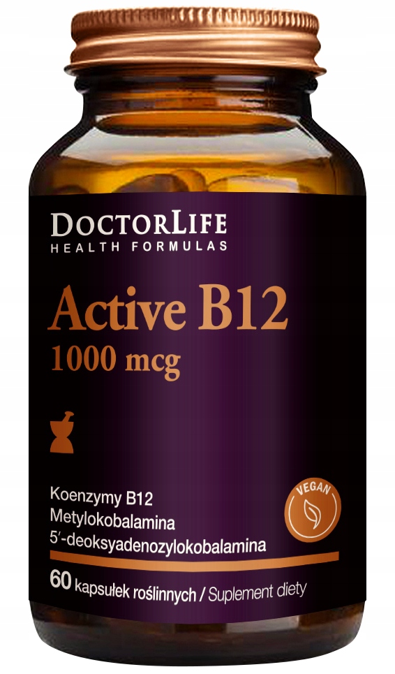 DOCTOR LIFE Witamina B12 1000mcg METYLOKOBALAMINA (5906874819739) • Cena, Opinie • Pamięć, układ ...