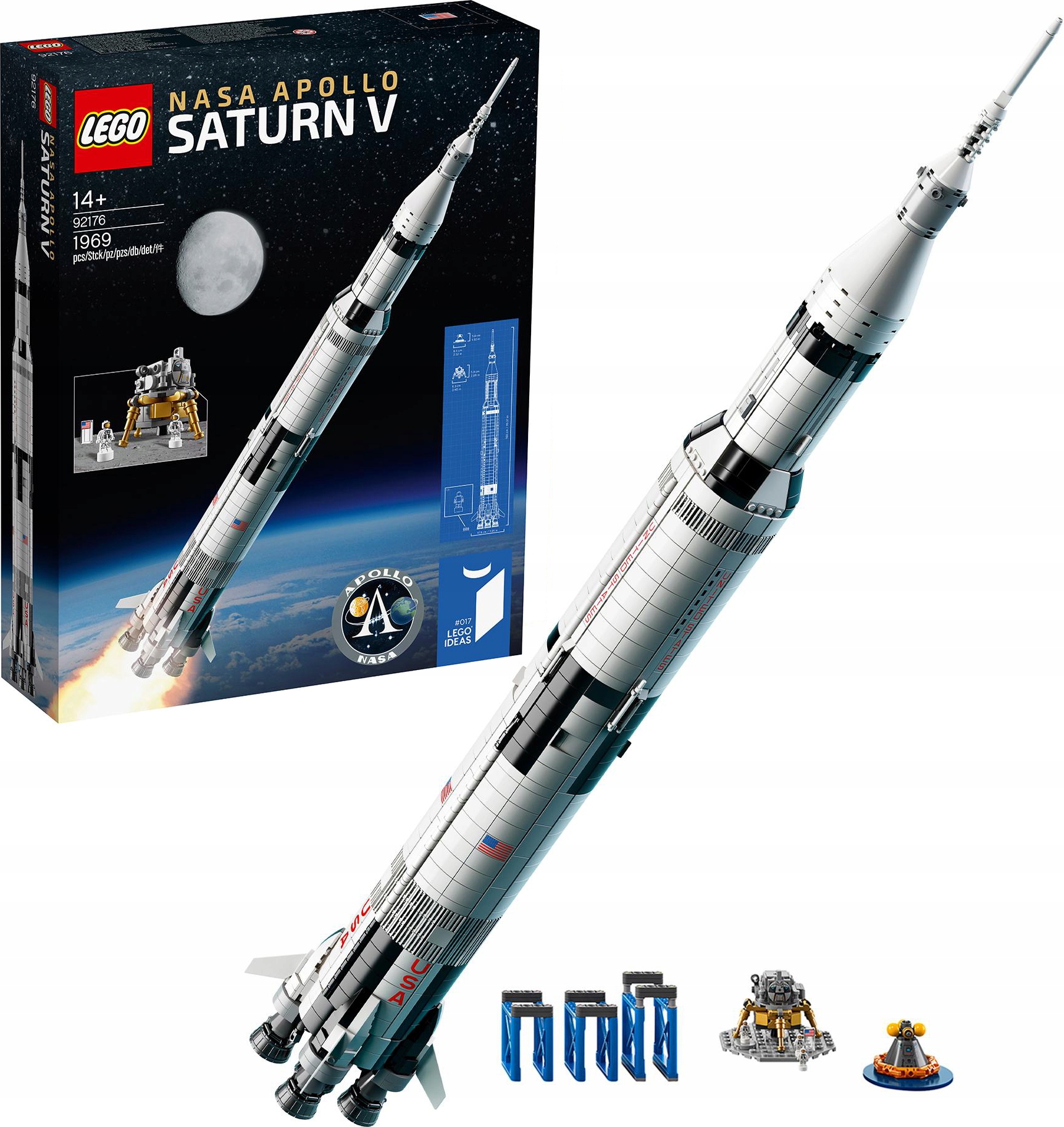 LEGO IDEAS 92176 RAKIETA NASA APOLLO SATURN V SPACE KOSMOS ...