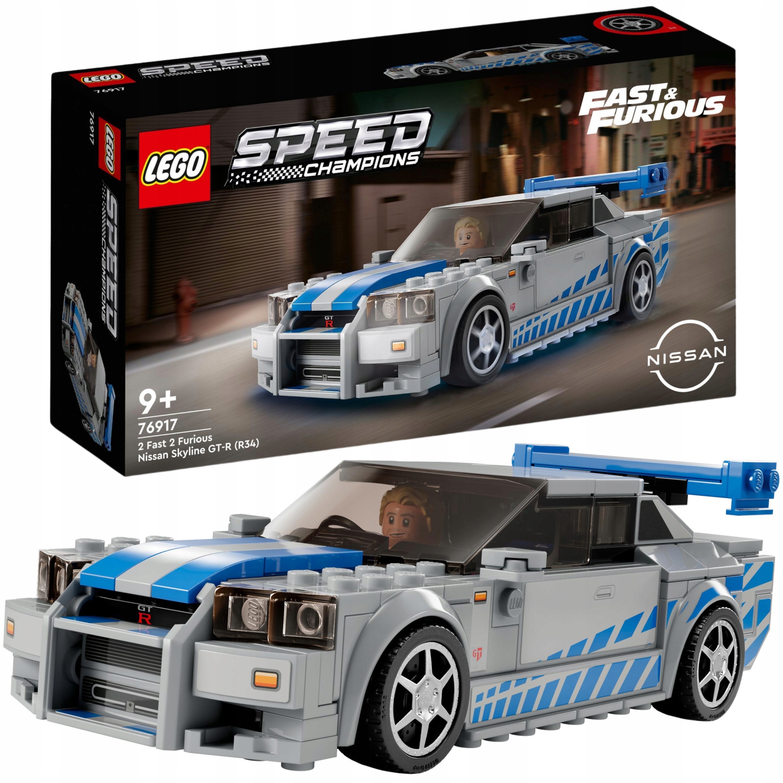 LEGO SPEED CHAMPIONS 76917 - NISSAN SKYLINEGT-R R34 - SZYBCY I WŚCIEKLI ...