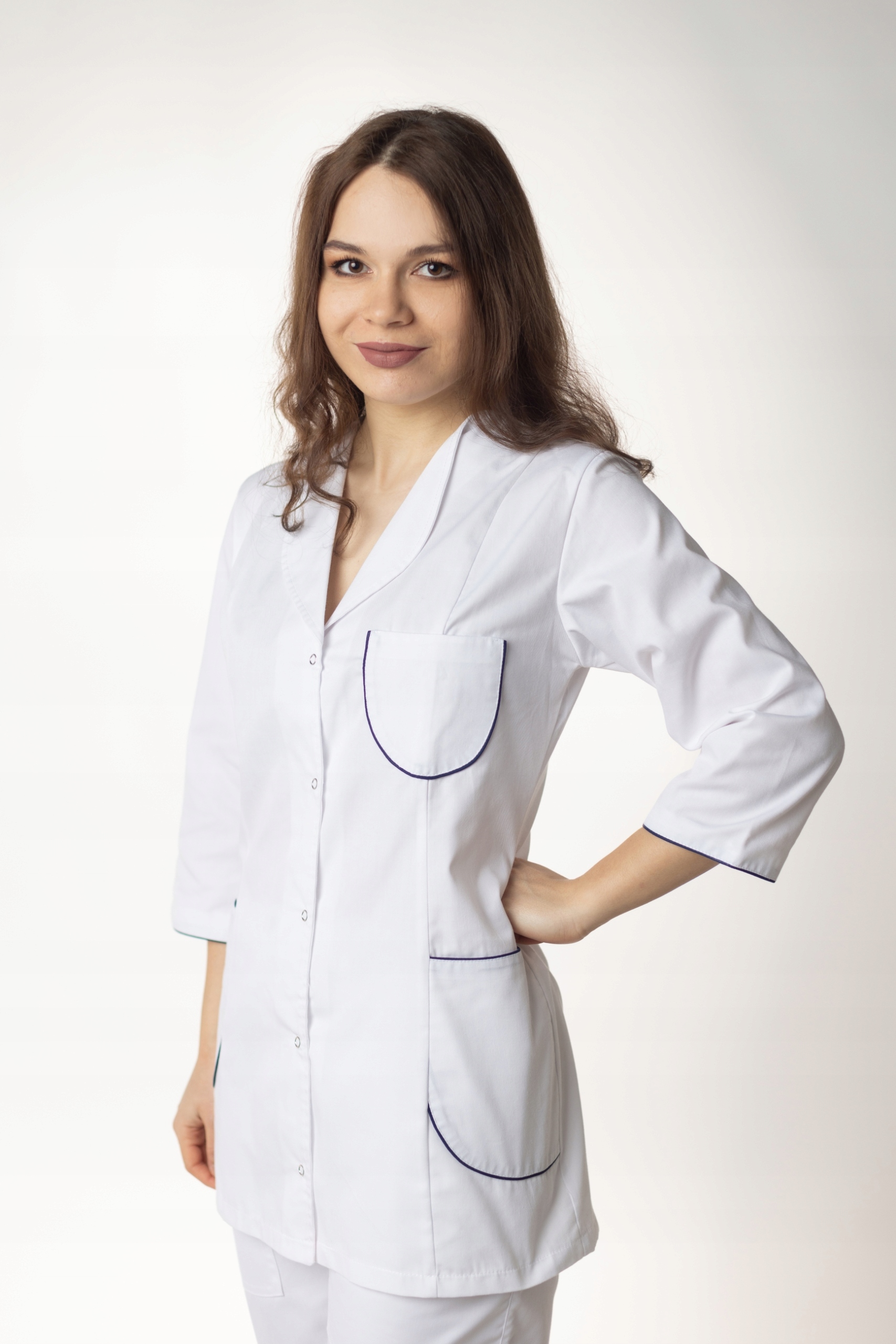 Fartuch kitel kosmetyczny medyczny r. 40 Joanna 12034372164 - Allegro.pl