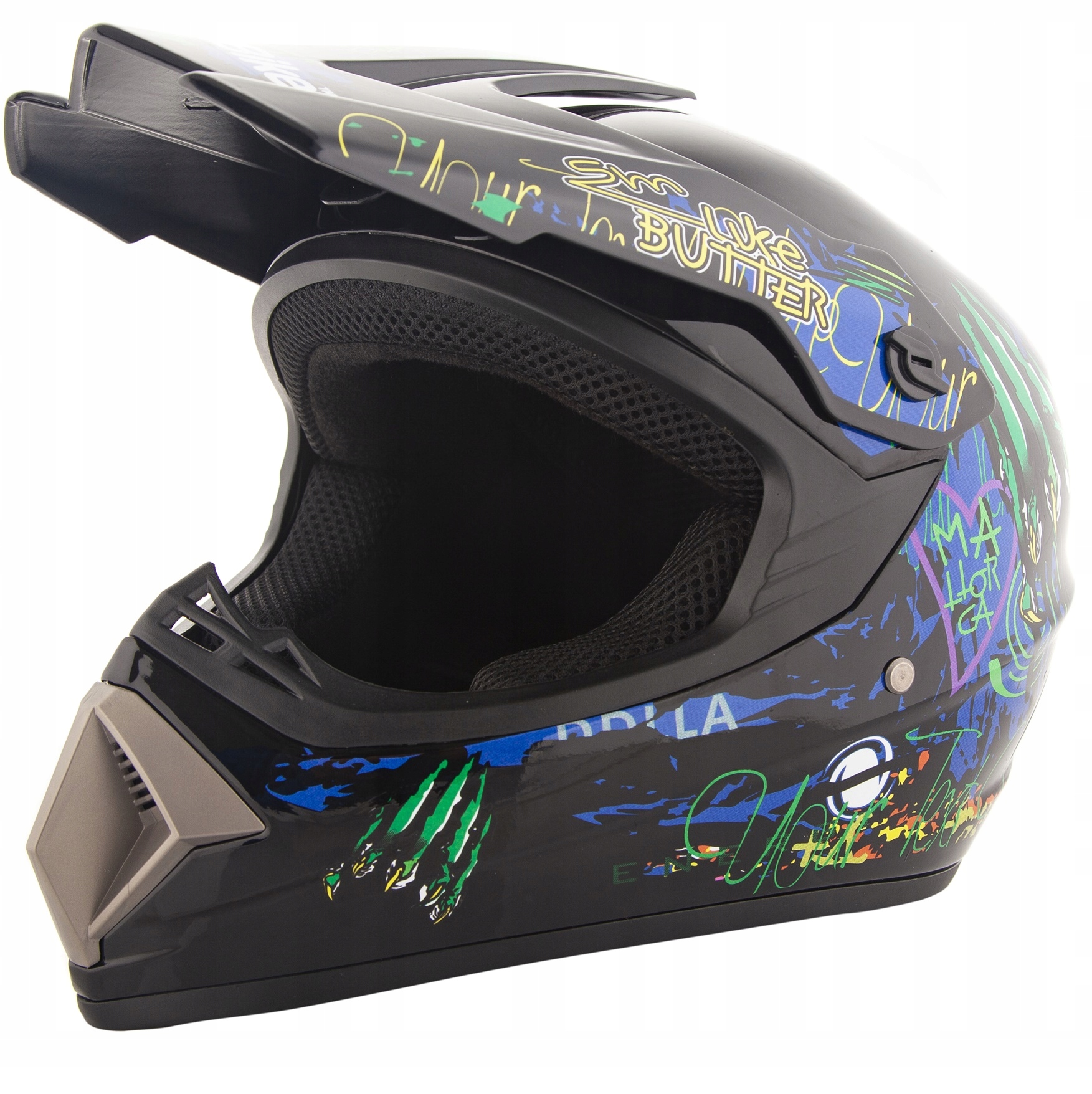 KASK CROSSOWY LEKKI ENDURO QUAD ATV CROSS KASKI NA CROSSA MTB M ...