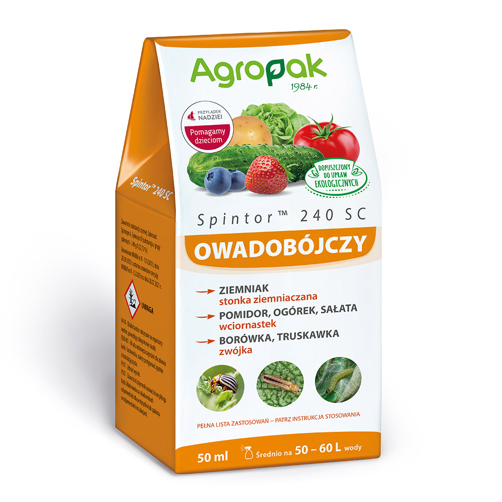 SPINTOR 240 SC 50 ml wciornastek stonka Agropak • Cena, Opinie - Allegro