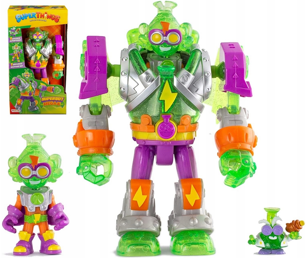 SUPERTHINGS Superbot Mega-K Playset SuperZings Profesor K robot 3w1 ...