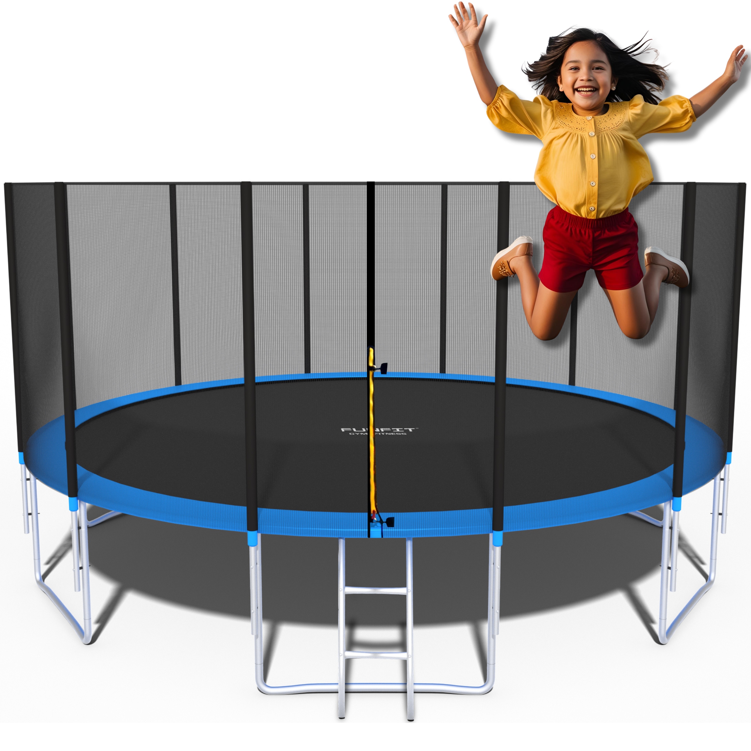 TRAMPOLINA OGRODOWA 490CM 16FT SIATKA + DRABINKA FUNFIT (5902759970557) • Cena, Opinie ...