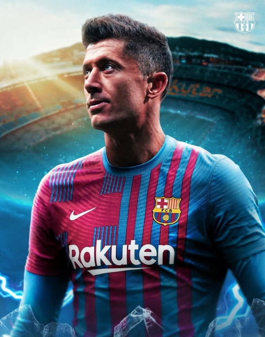 LEWANDOWSKI FC BARCELONA - Obraz PREMIUM HIT !!! 12665059676 - Allegro.pl