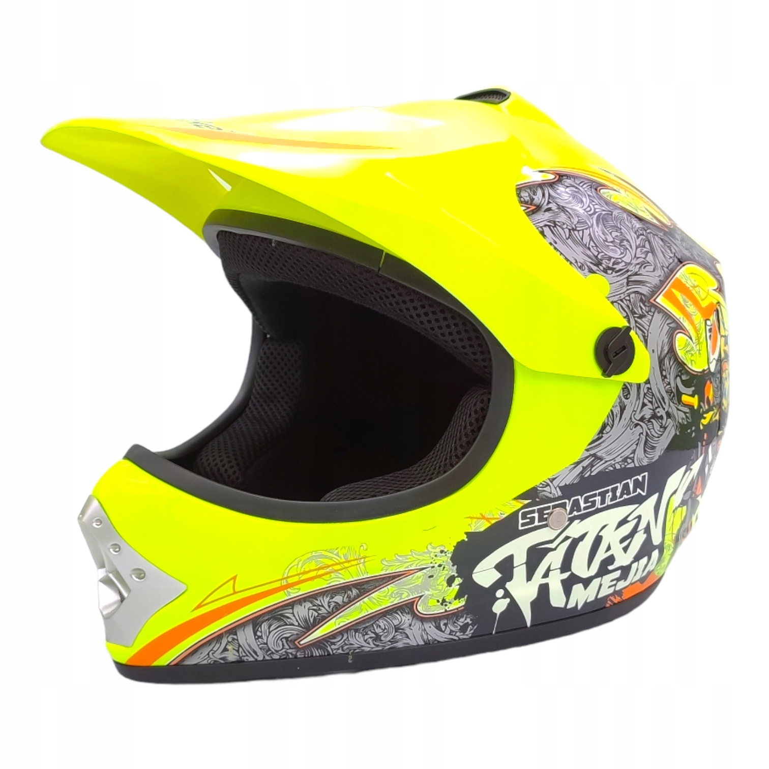 KASK DLA DZIECKA DZIECIĘCY CROSS ROWER ENDURO NA CROSSA QUADA LEKKI XS ...