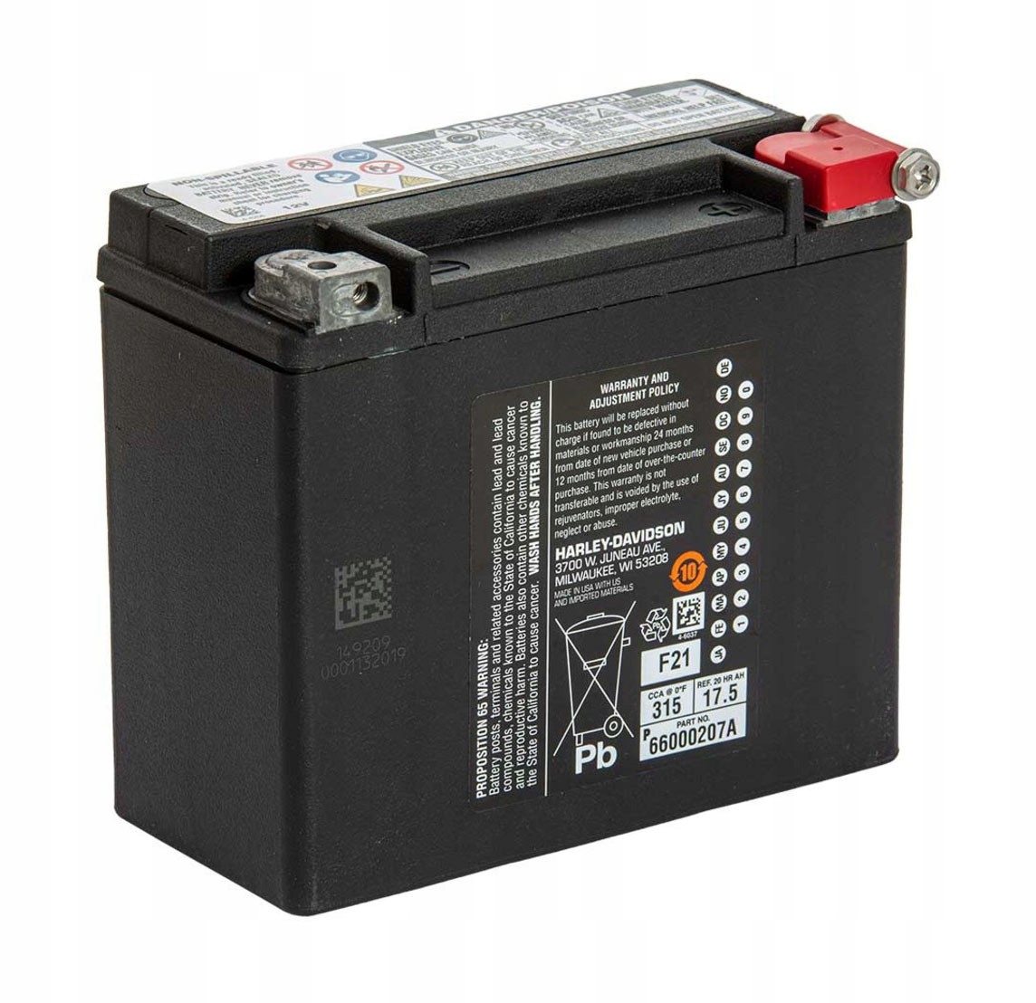 Akumulator Harley OEM, 66000208a, SPORTSTER, ORYGINAŁ, OEM, USA, XL, HD ...