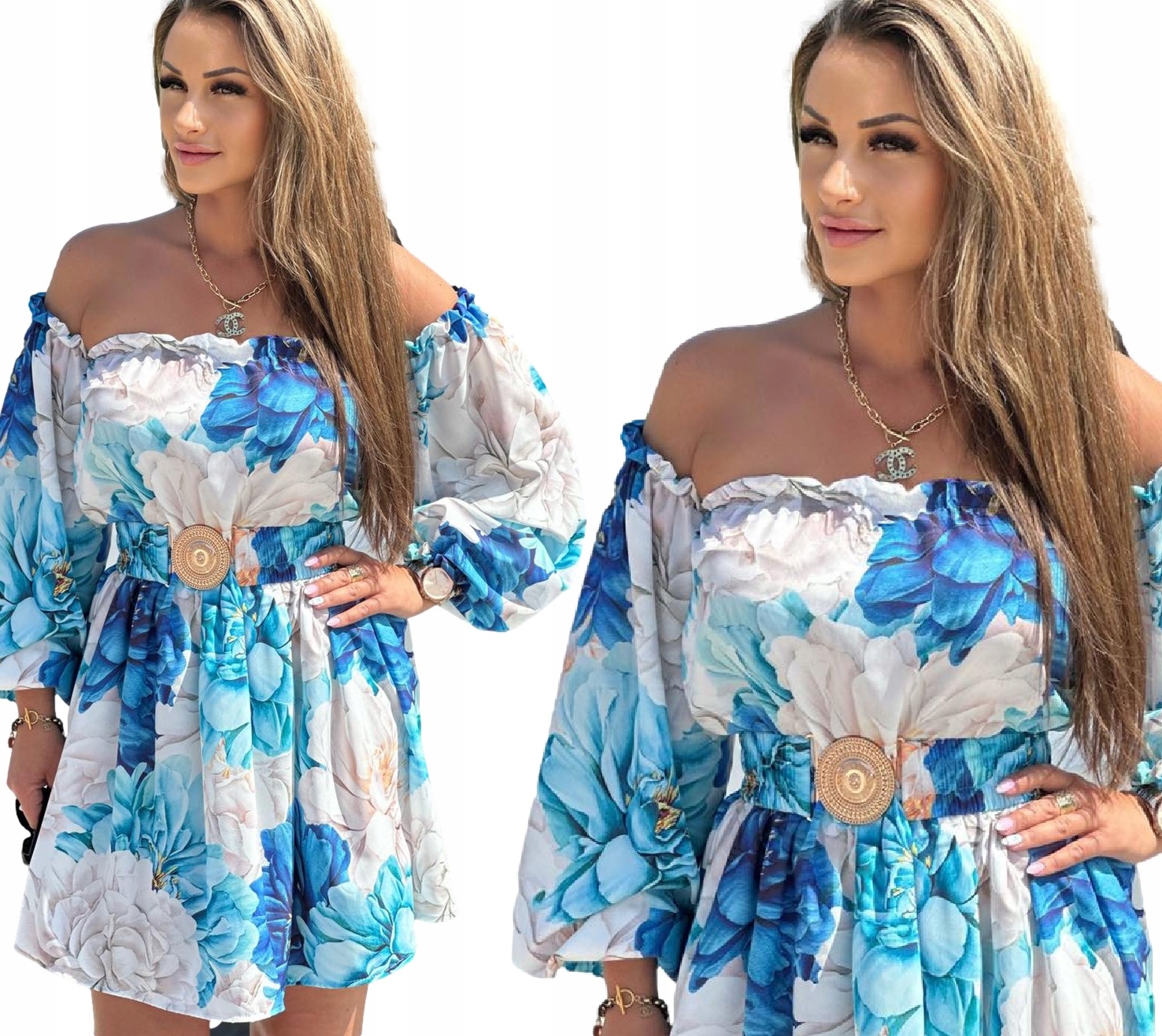 KRÓTKA SUKIENKA HISZPANKA MINI W KWIATY NA WESELE • Cena, Opinie ...