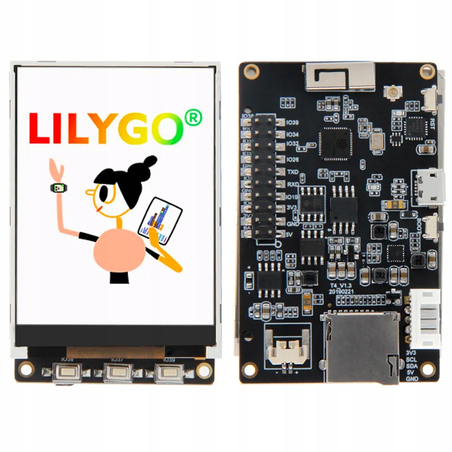 ESP32 LilyGO TTGO T4 LCD 2.4" ILI9341 SD slot za 742.00CZK - Allegro