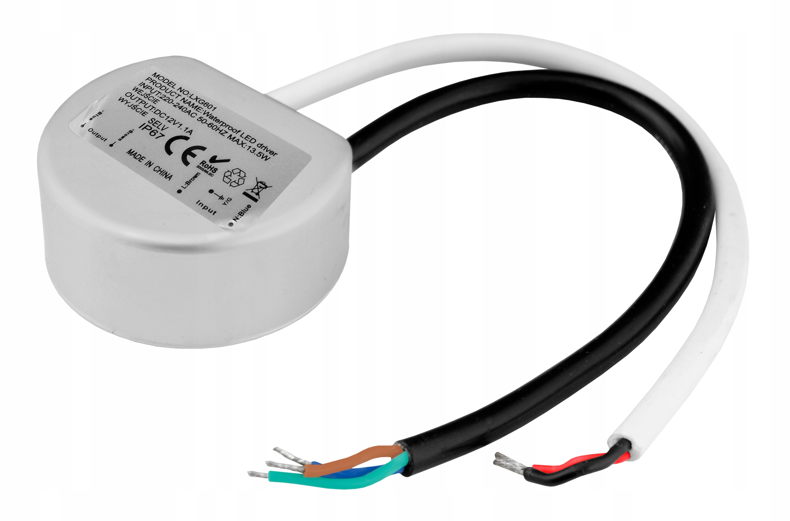 Zasilacz 12V 13.5W IP67 DO puszki (5902270703849) • Cena, Opinie • Akcesoria 15061754678 • Allegro