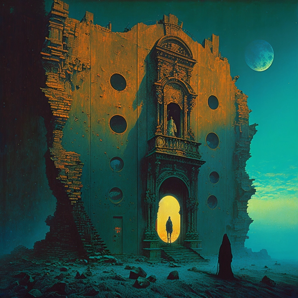 Obraz Zdzisław Beksiński style (Różne wzory) 13609919481 - Allegro.pl
