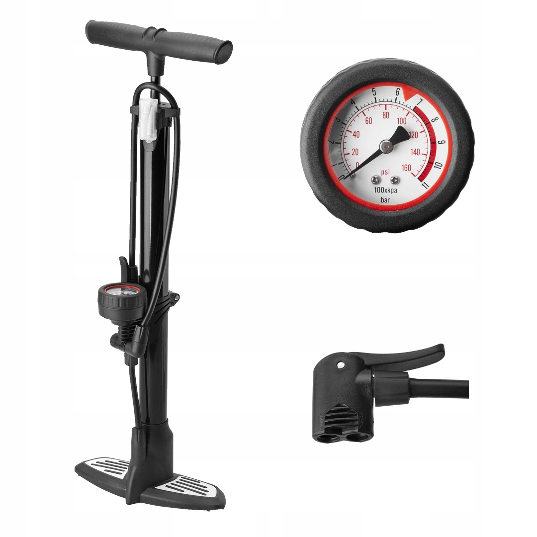 Pompka rowerowa do roweru z manometrem - 7330571364847 - 14173141422 ...