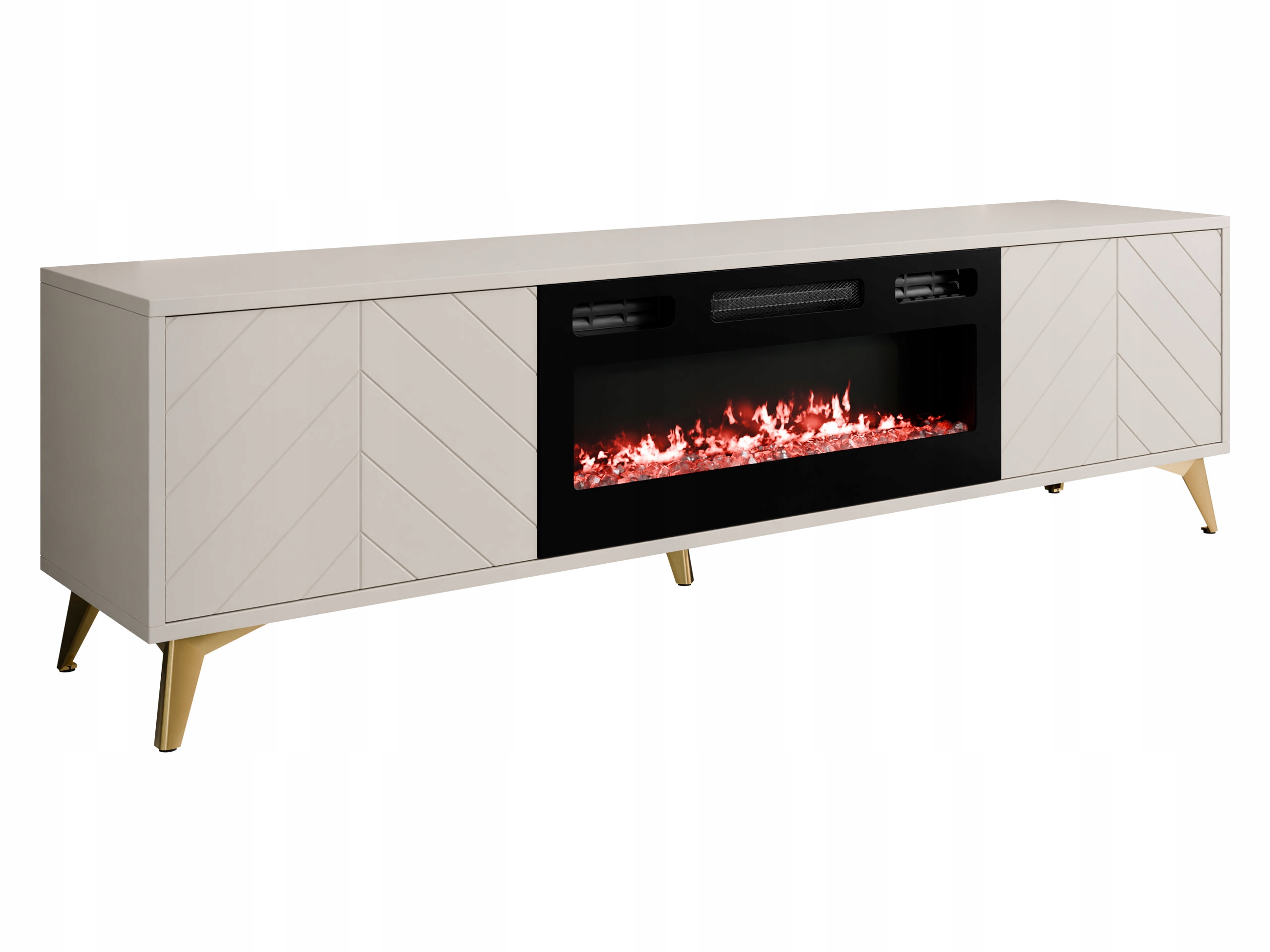 SZAFKA RTV z kominkiem Xylix STOLIK pod TV do salonu (5903211351815 ...