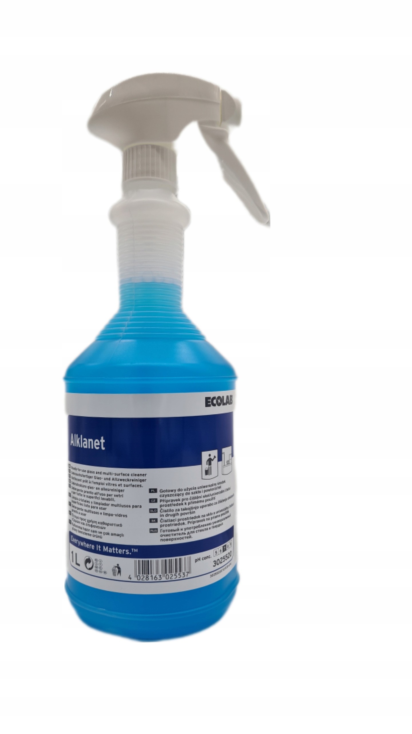 Alklanet 1L profesjonalny płyn do mycia szyb luster i powierzchni ...