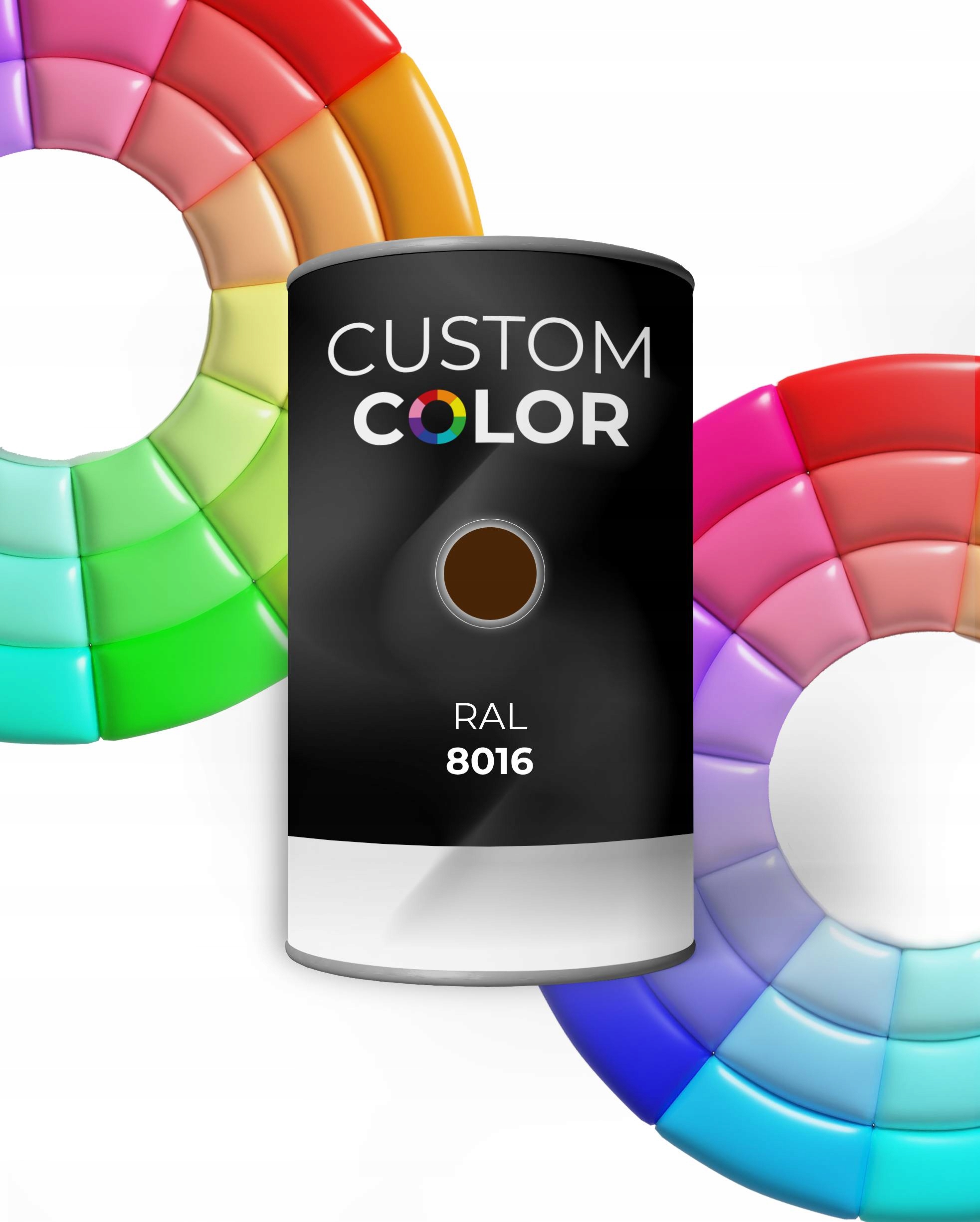 Custom Color Barva na kov 1K RAL 8016 1L za 449.00CZK - Allegro