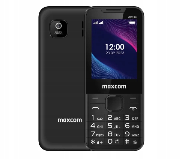 Telefon komórkowy Maxcom MM248 4 MB / 48 KB 4G (LTE) czarny - porównaj ...