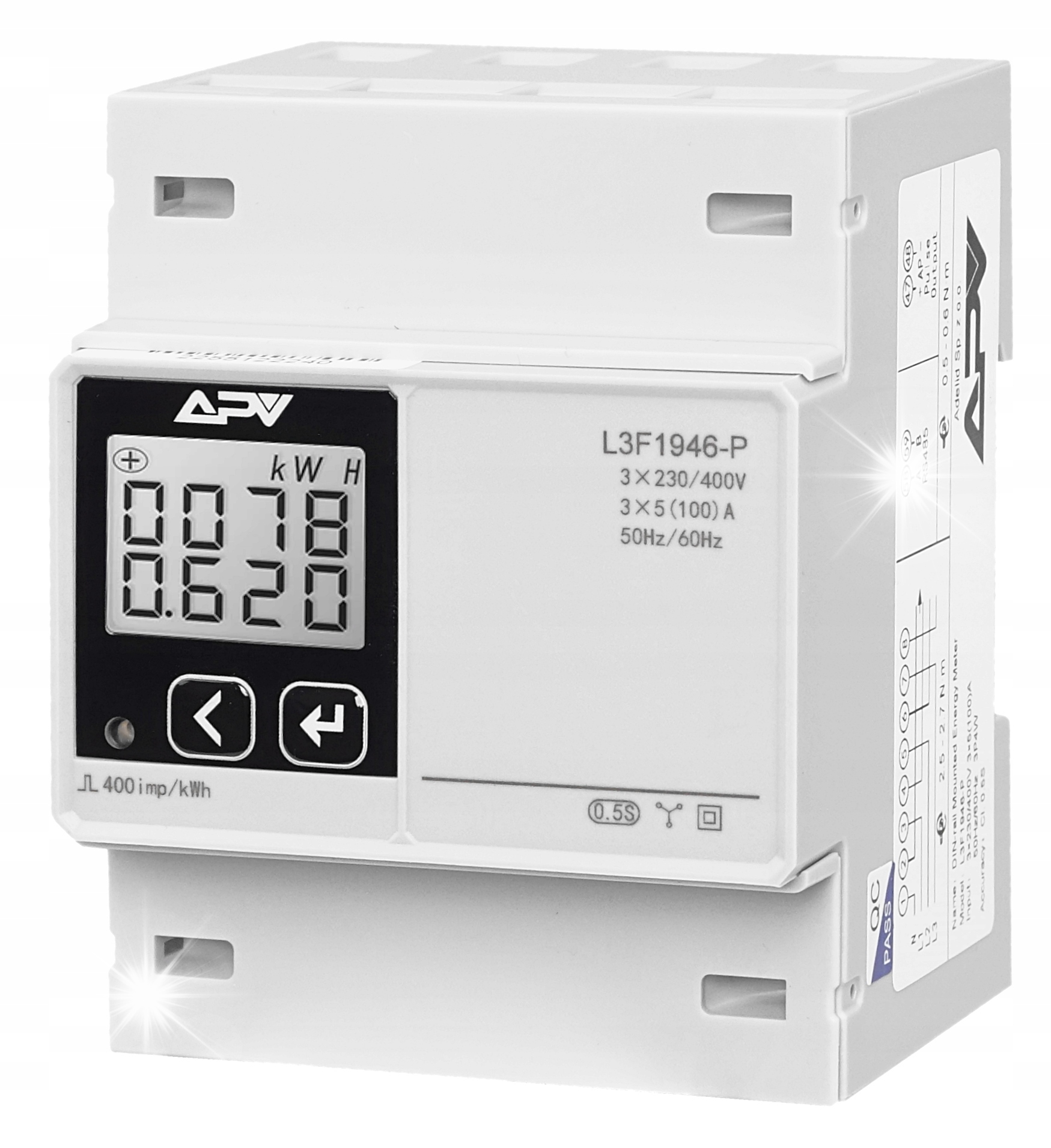 LICZNIK 3F DO FOTOWOLTAIKI DWUKIERUNKOWY ENERGII MODBUS RS485 KOMBAJN ...