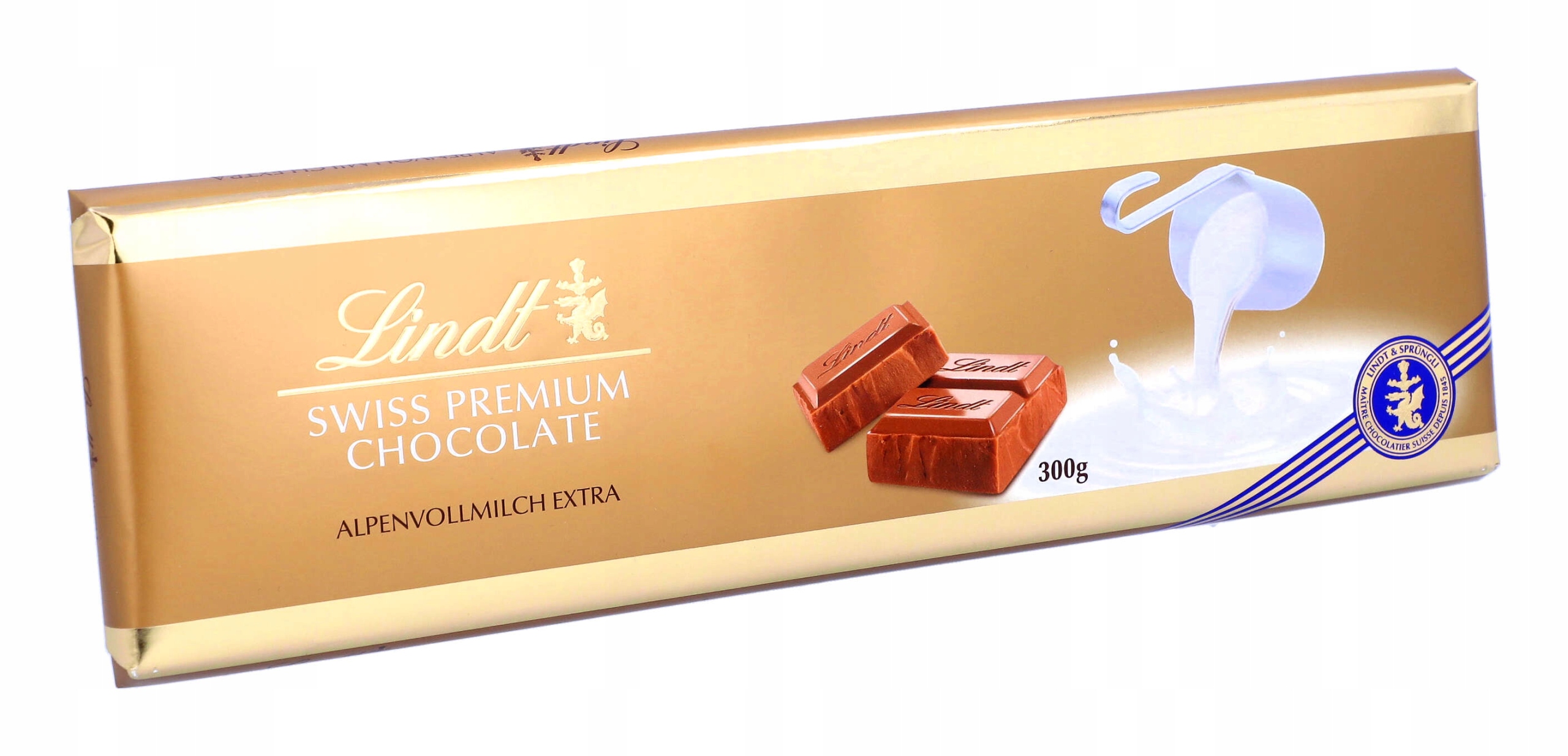 Czekolada Mleczna Lindt SWISS Premium Gold 300g 13406290272 - Allegro.pl