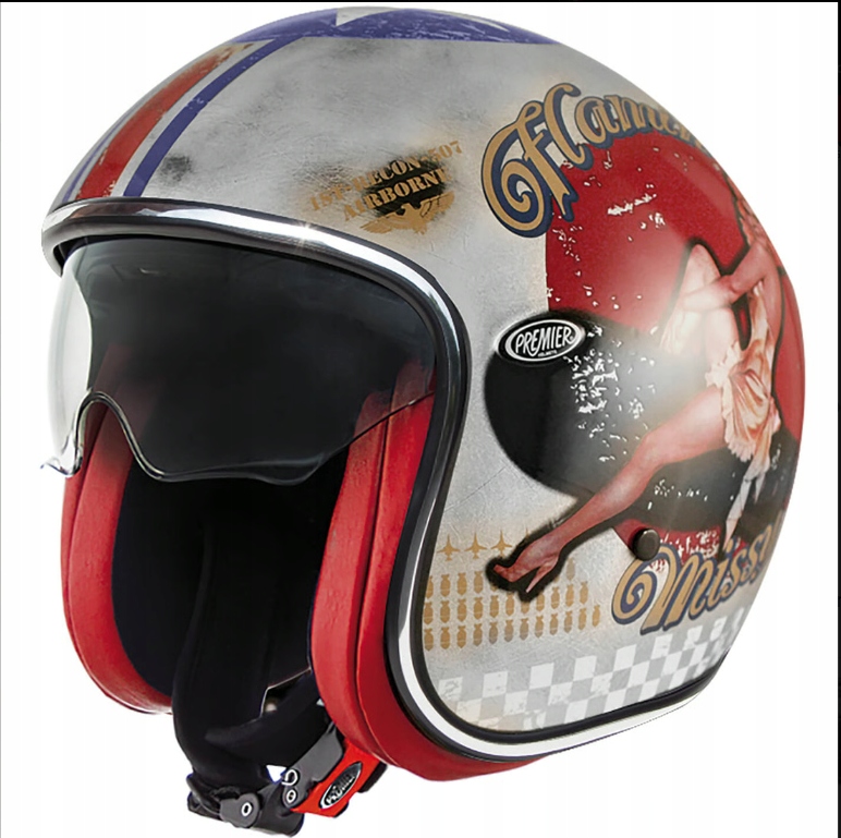 Kask Premier Vintage Evo Pin Up Old Style Silver L/58cm 8053288451936 ...