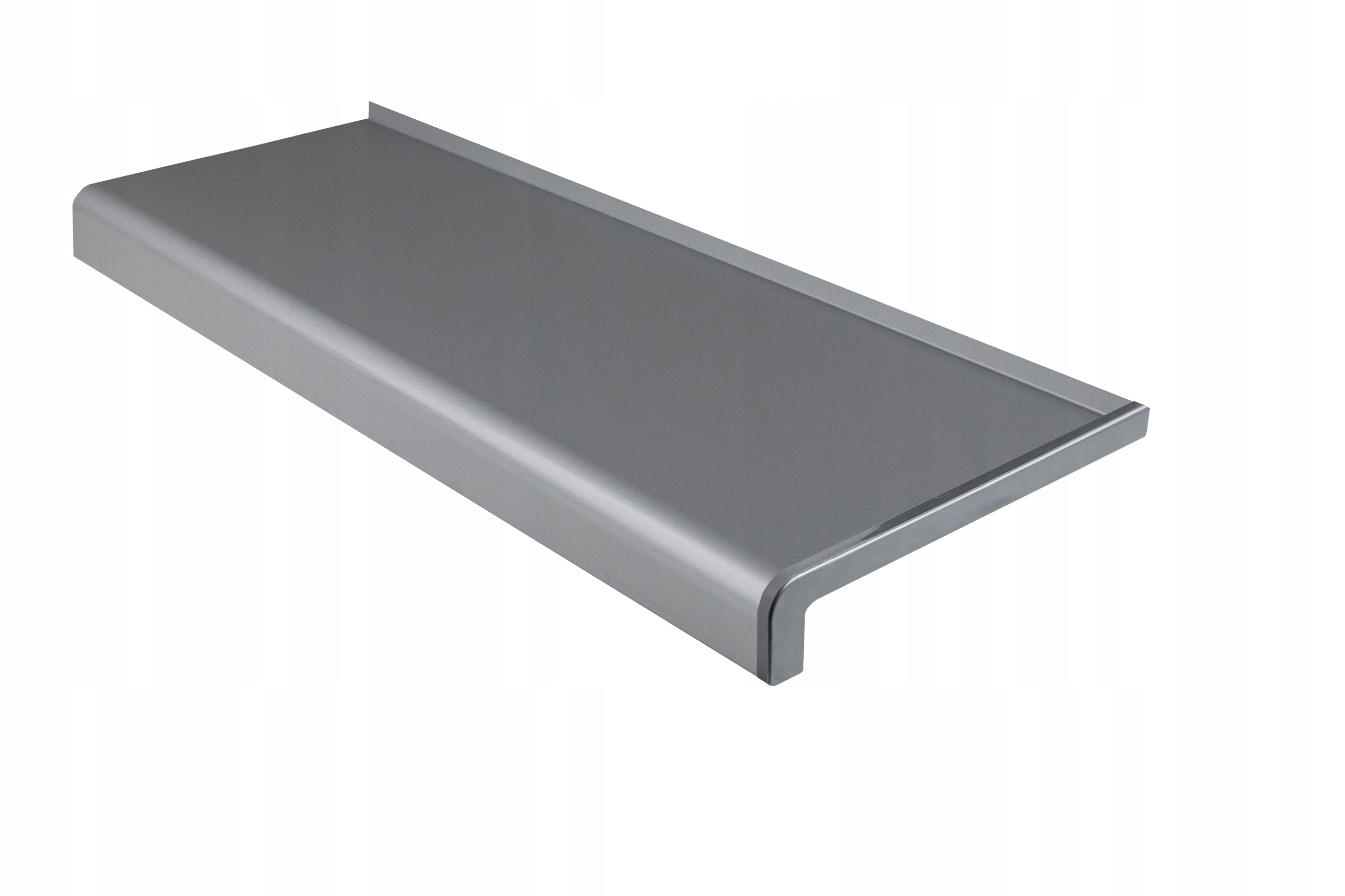 OCEĽOVÝ VONKAJŠÍ PARAPET STRIEBORNÝ RAL 9006 PROFIL SOFTLINE 90x25 cm ...