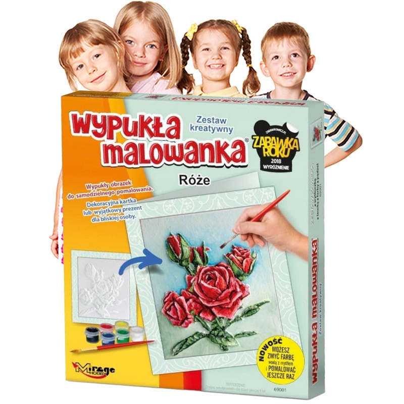 ZESTAW Kreatywny PLASTYCZNY dla Dzieci Róże ŁADNE (5905320337216 ...