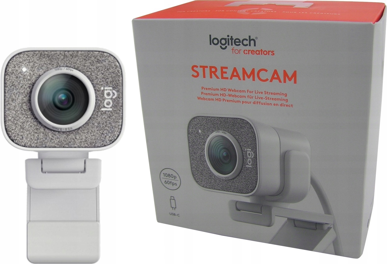 KAMERA INTERNETOWA LOGITECH STREAMCAM FULL HD 1080p WHITE BIAŁA - Sklep ...