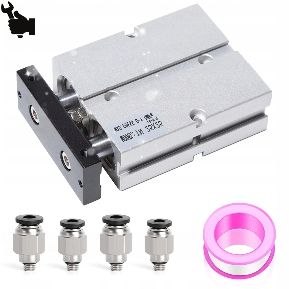 DVOJČINNÝ VÁLEC S JEDNOSTRANNÝM PÍSTEM 1/8 NPT -20~70°C, ODOLNÝ PROTI ...