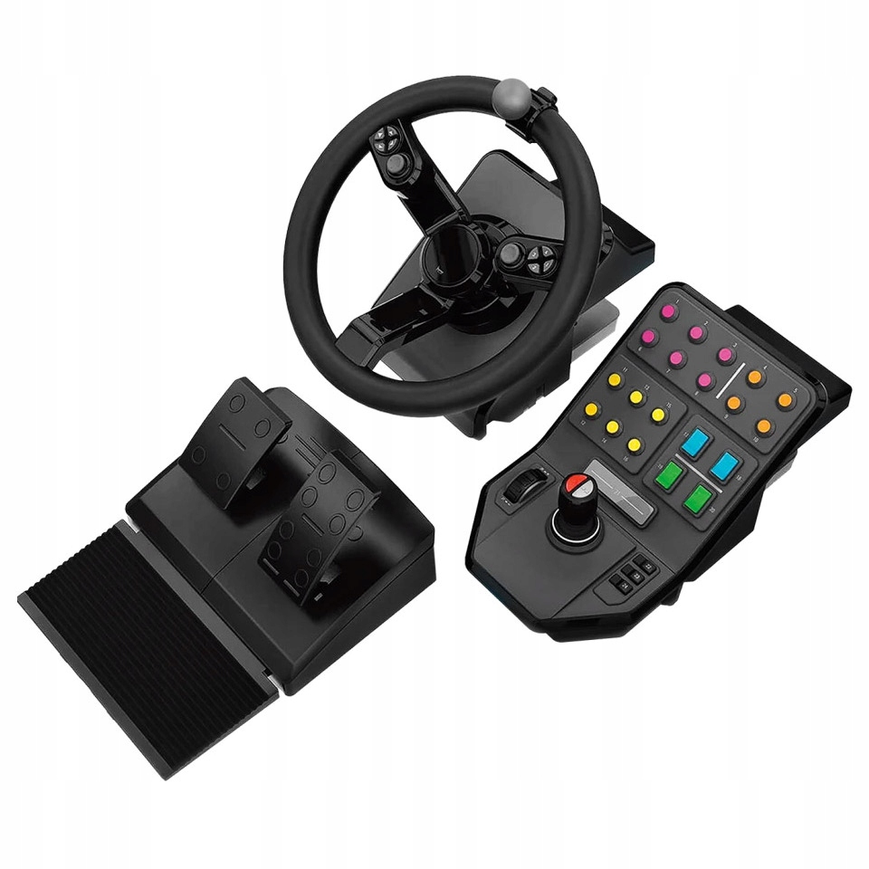 Kierownica Logitech G Saitek Heavy Equipment Bundle Sim Controller Farm ...