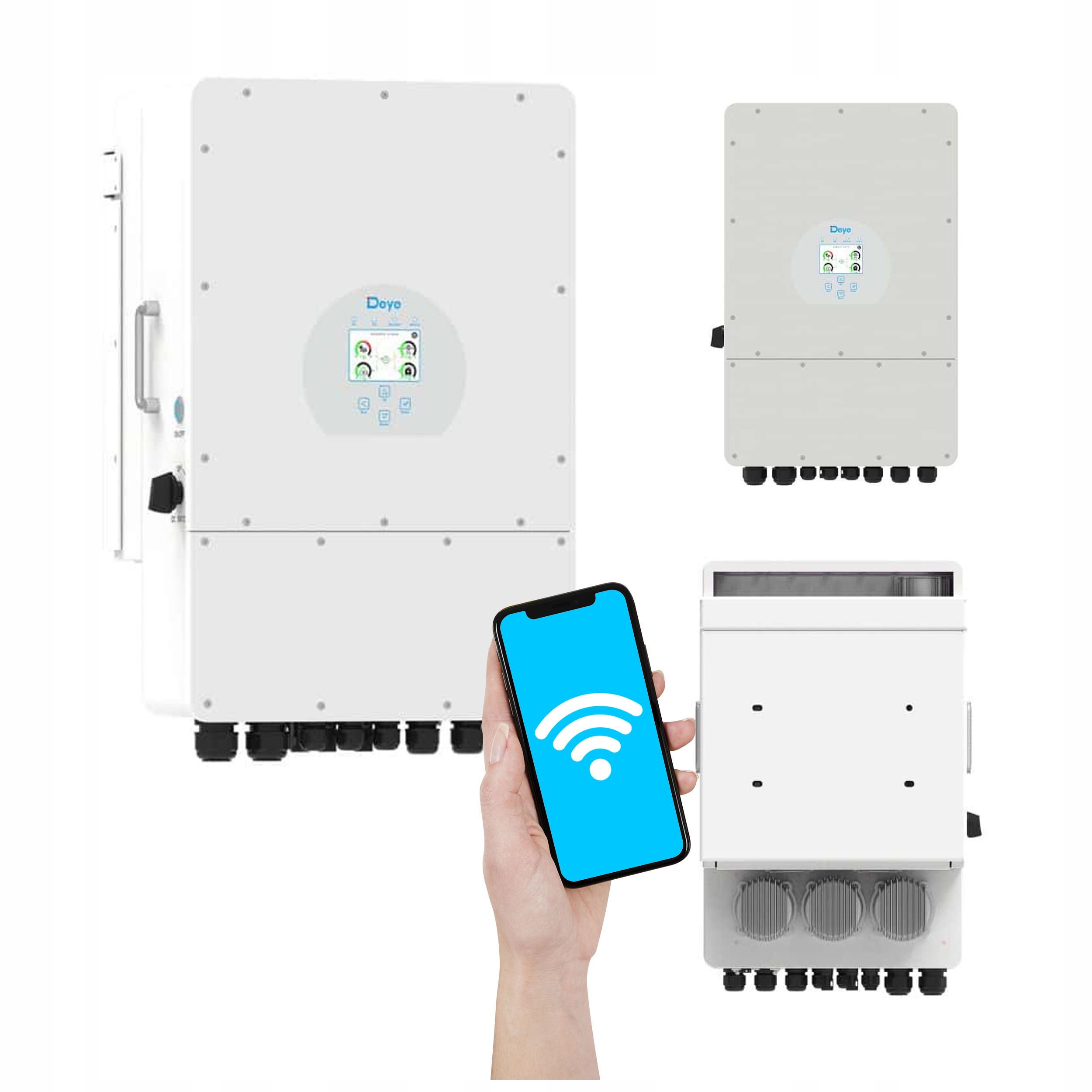 Falownik hybrydowy Inwerter DEYE 3 FAZOWY OFF GRID+ON GRID Wydajny 6kW ...