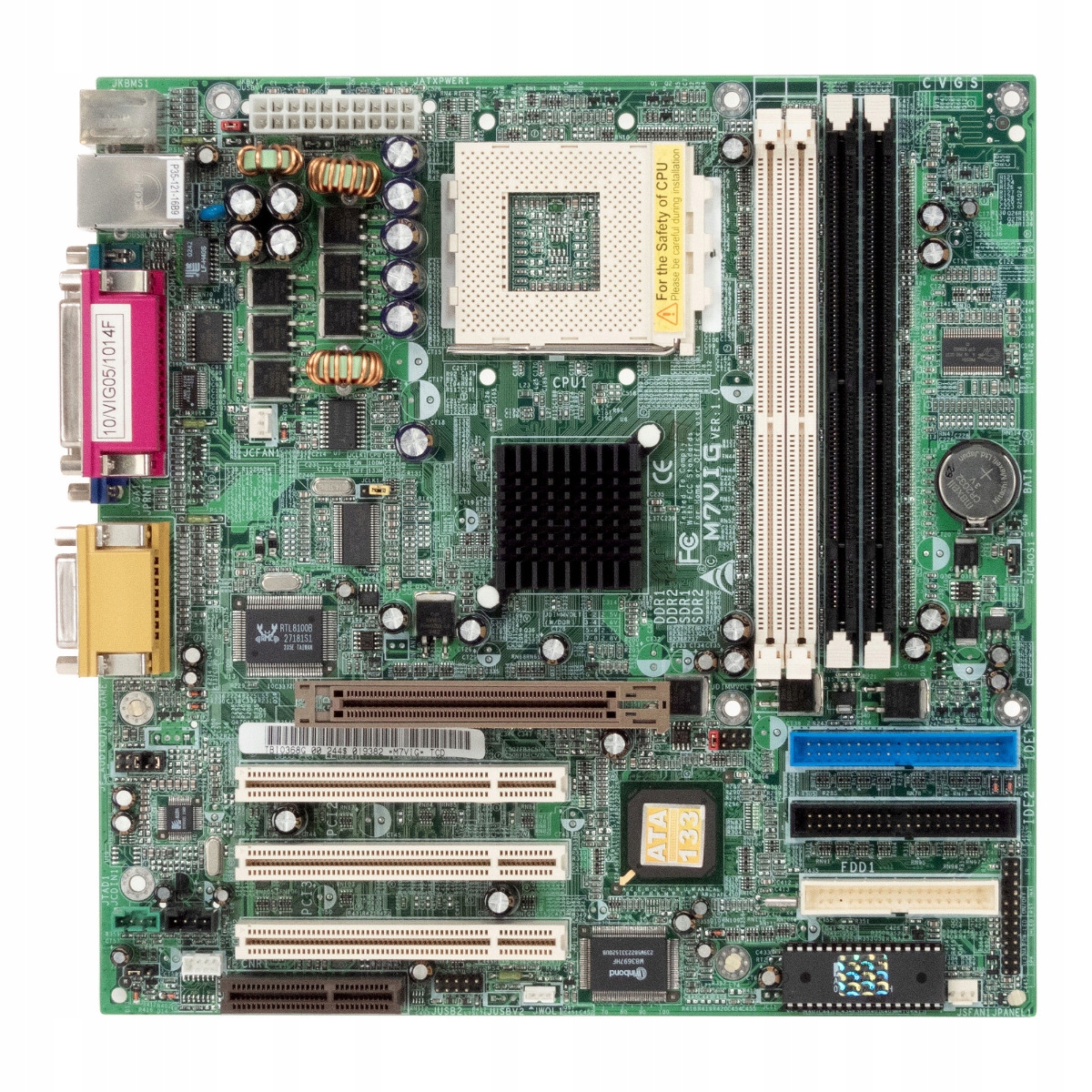 BIOSTAR M7VIG s.462 DDR SDRAM PCI AGP CNR mATX • Cena, Opinie - Allegro