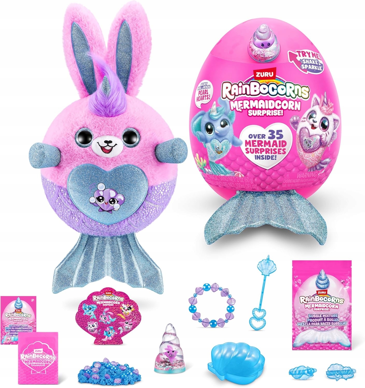 Zestaw ZURU Rainbocorns Mermaidcorn Surprise z pluszowym królikiem ...