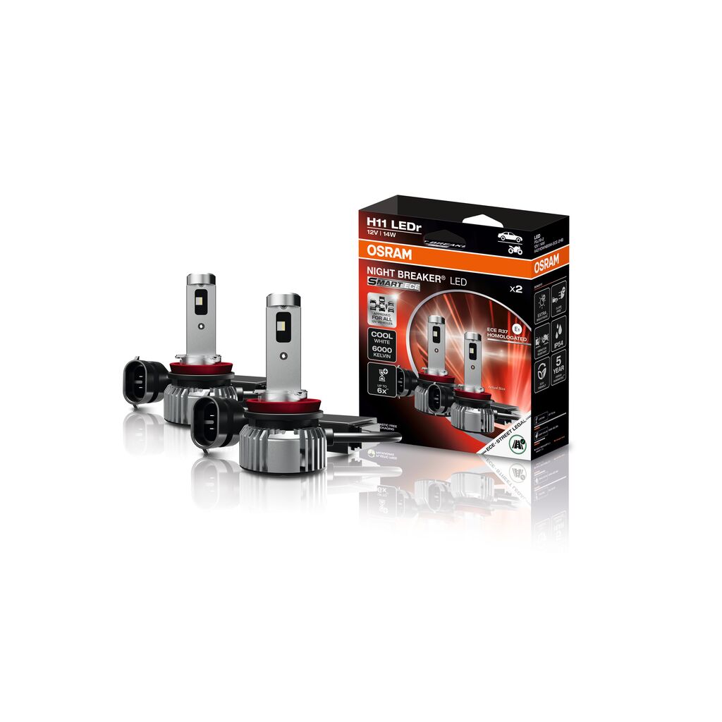 H11 NIGHT BREAKER LED SMART ECE H11 Osram z homologacją 4062172418331 ...