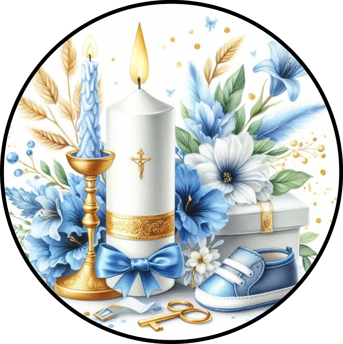 OPŁATEK NA TORT URODZINY CHRZEST ROCZEK DZIEWCZYNKA RÓŻ TEKST ...