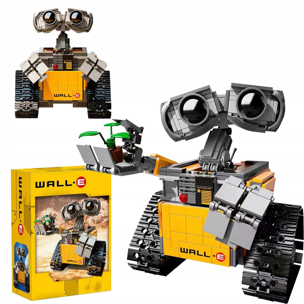 FIGURKA ROBOT WALL-E STAVEBNICE STAVEBNICE PUZZLE STAVEBNÍ 687 DÍLKŮ ...