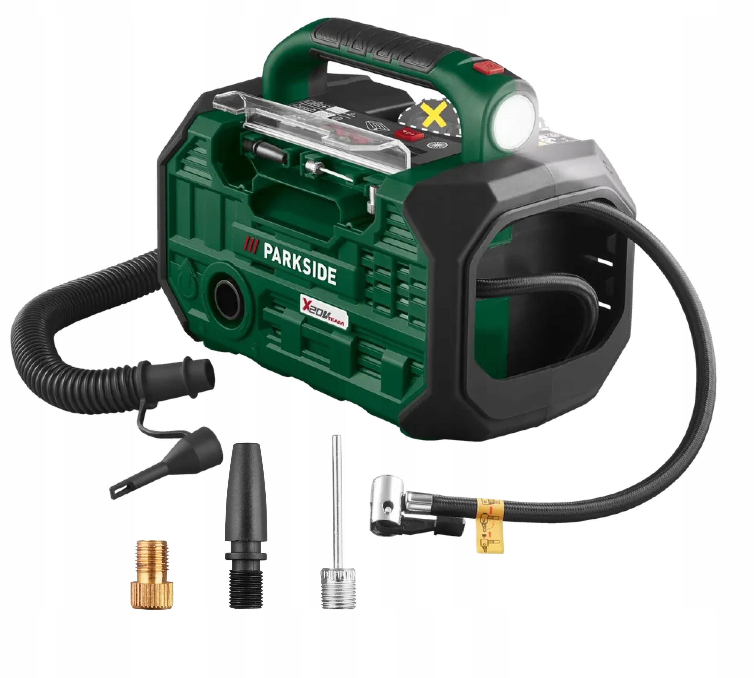 SPRĘŻARKA AKUMULATOROWA KOMPRESOR PARKSIDE PKA 20-Li C3 Z WBUDOWANĄ ...
