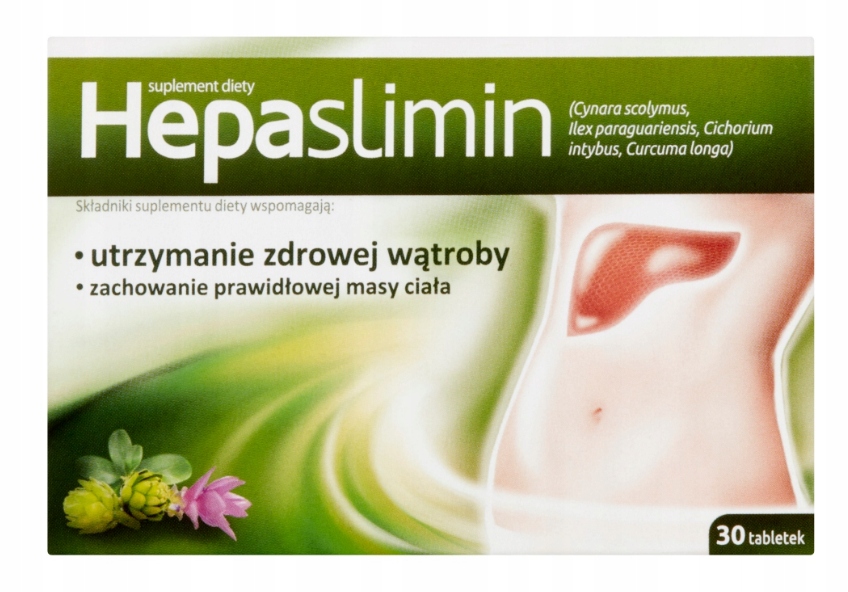 HEPASLIMIN - 30 tabl. Na wątrobę i odchudzanie 14526416029 - Allegro.pl