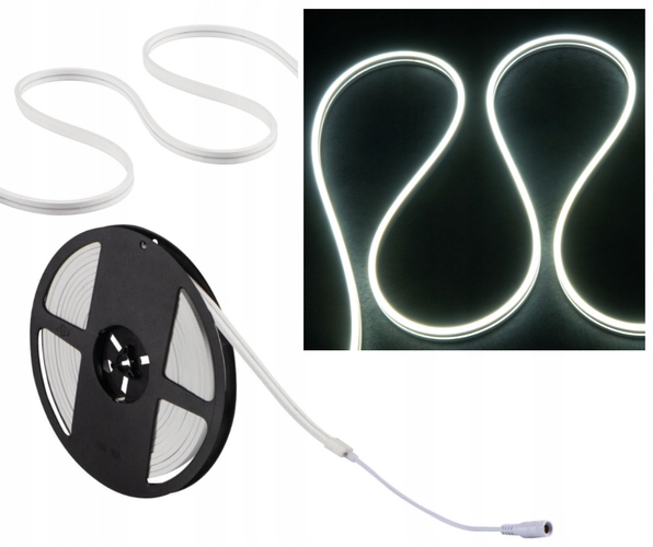 TAŚMA LED NEON LED 12W/M IP65 BARWA ZIMNA 24V 5m KANLUX (5905339372369 ...