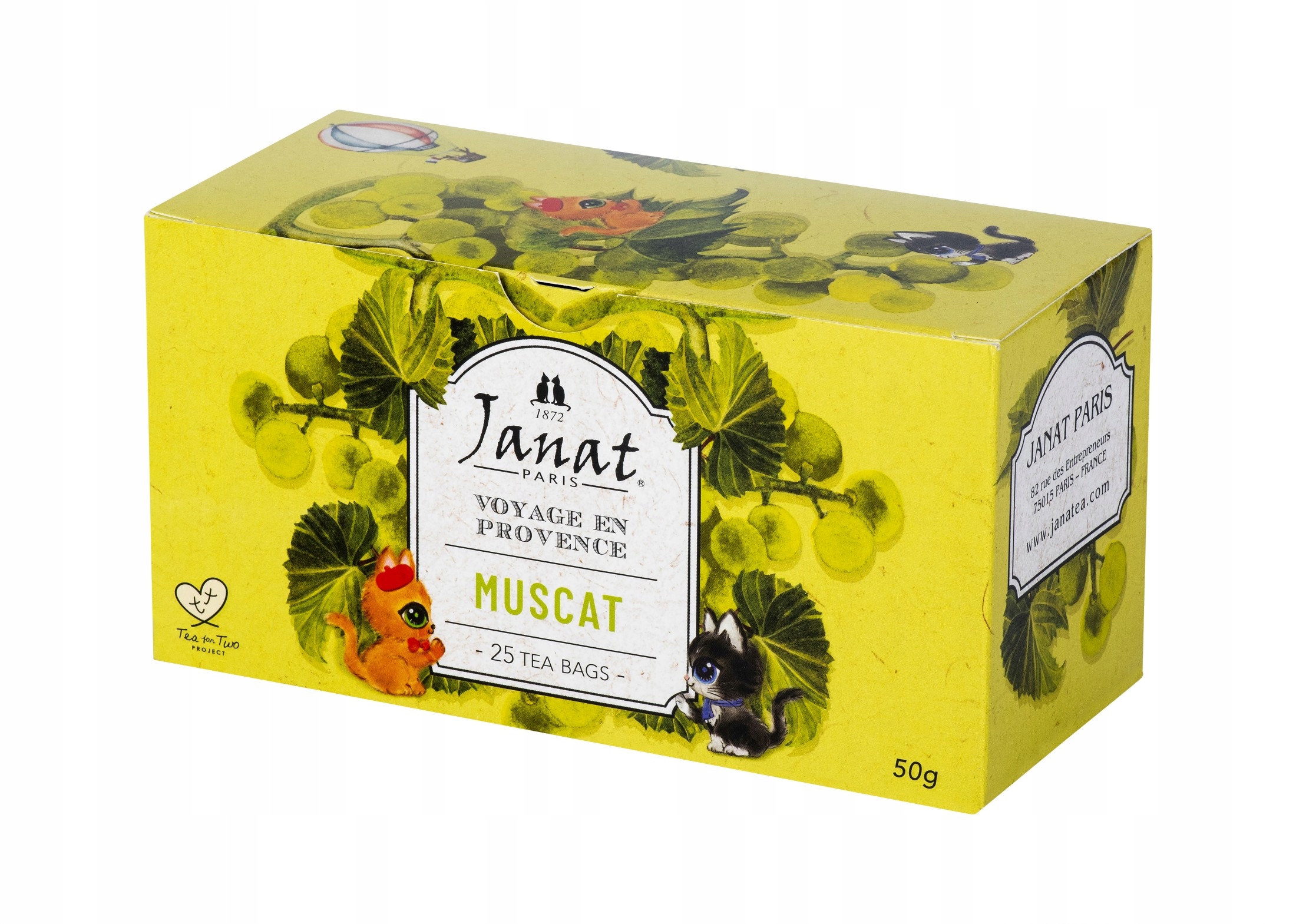 Herbata Janat Paris Provence Muscat 25 torebek (4796002515937) • Cena ...