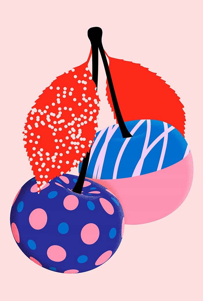 Vintage Retro Művészeti Poszter Cseresznye 70x50 cm #3, • Ár ...