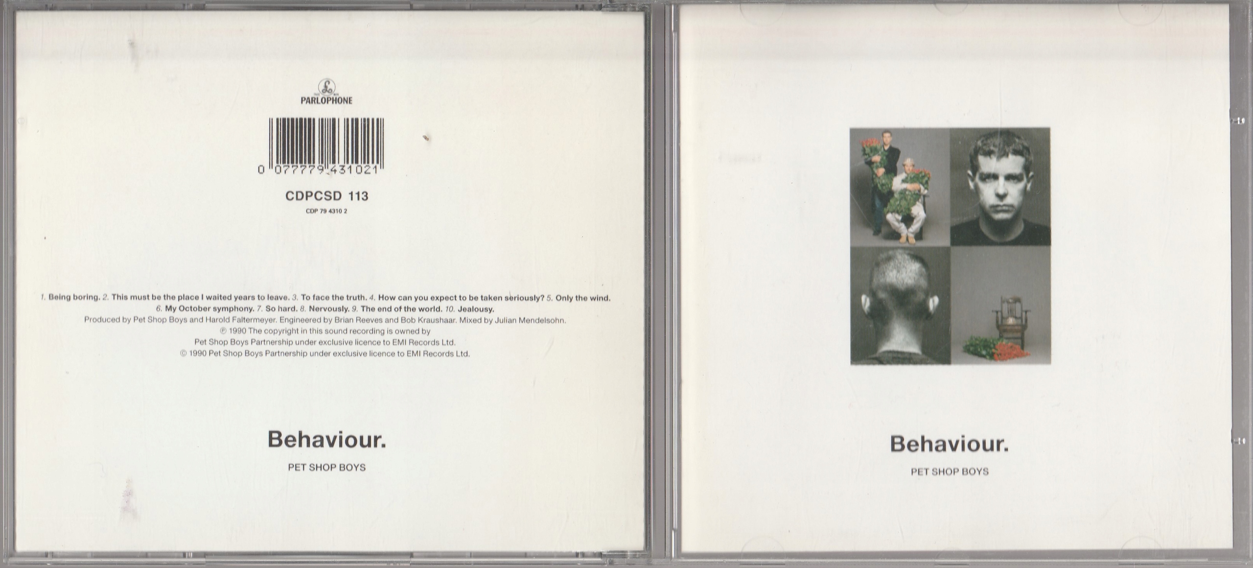 Płyta CD Pet Shop Boys - Behavior 1990 I Wydanie ...