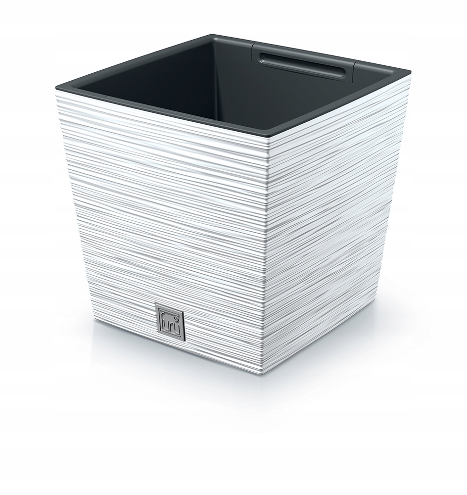 Doniczka tworzywo sztuczne biały Prosperplast 24 cm x 24 x 23,5 cm ...