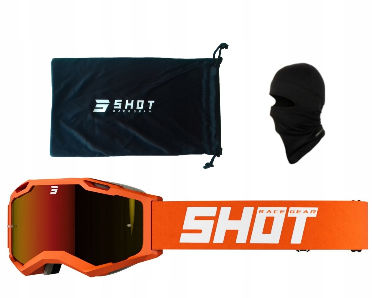 Shot gogle Iris 2.0 Solid Orange Pomarańczowe cros • Cena, Opinie - Allegro