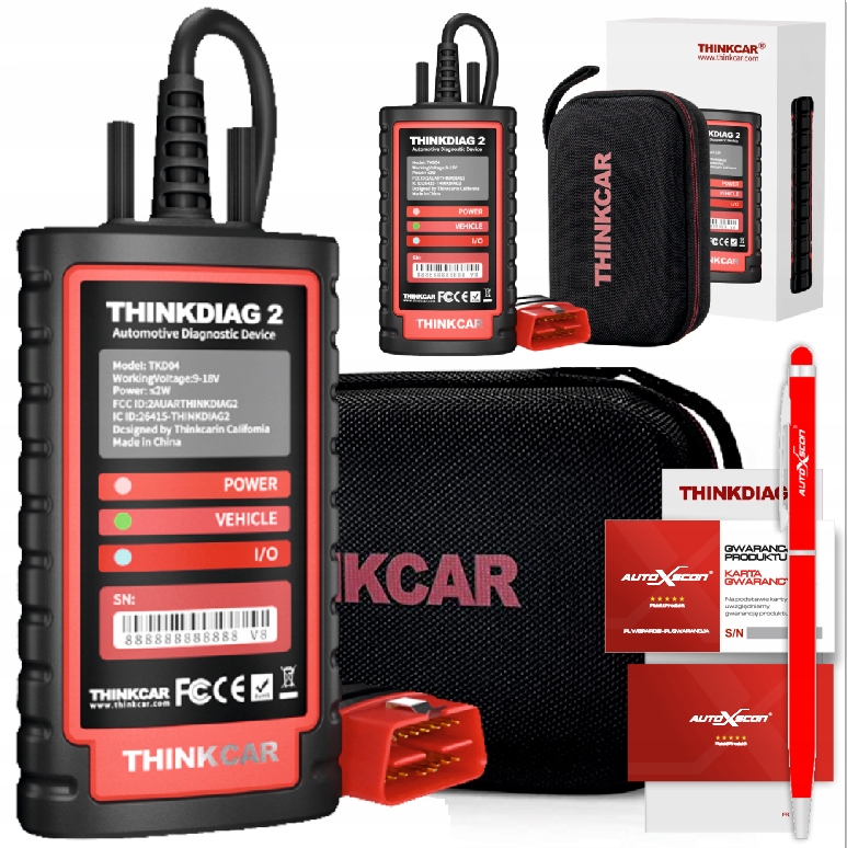 THINKDIAG 2 THINKTOOL THINKCAR FULL J.PL CAN FD TESTER SKANER THINKDIAG ...