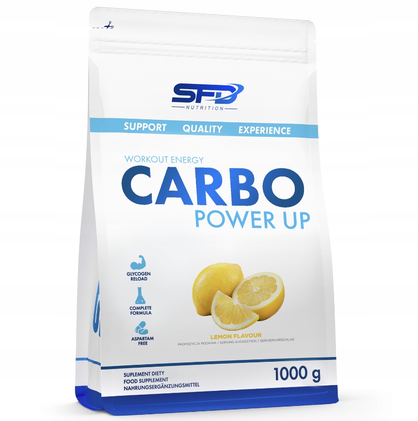 SFD POWER UP CARBO 1000 WĘGLOWODANY ENERGIA WYDOLNOŚĆ MIĘŚNIE WYSIŁEK SIŁA - 5902837731957 ...