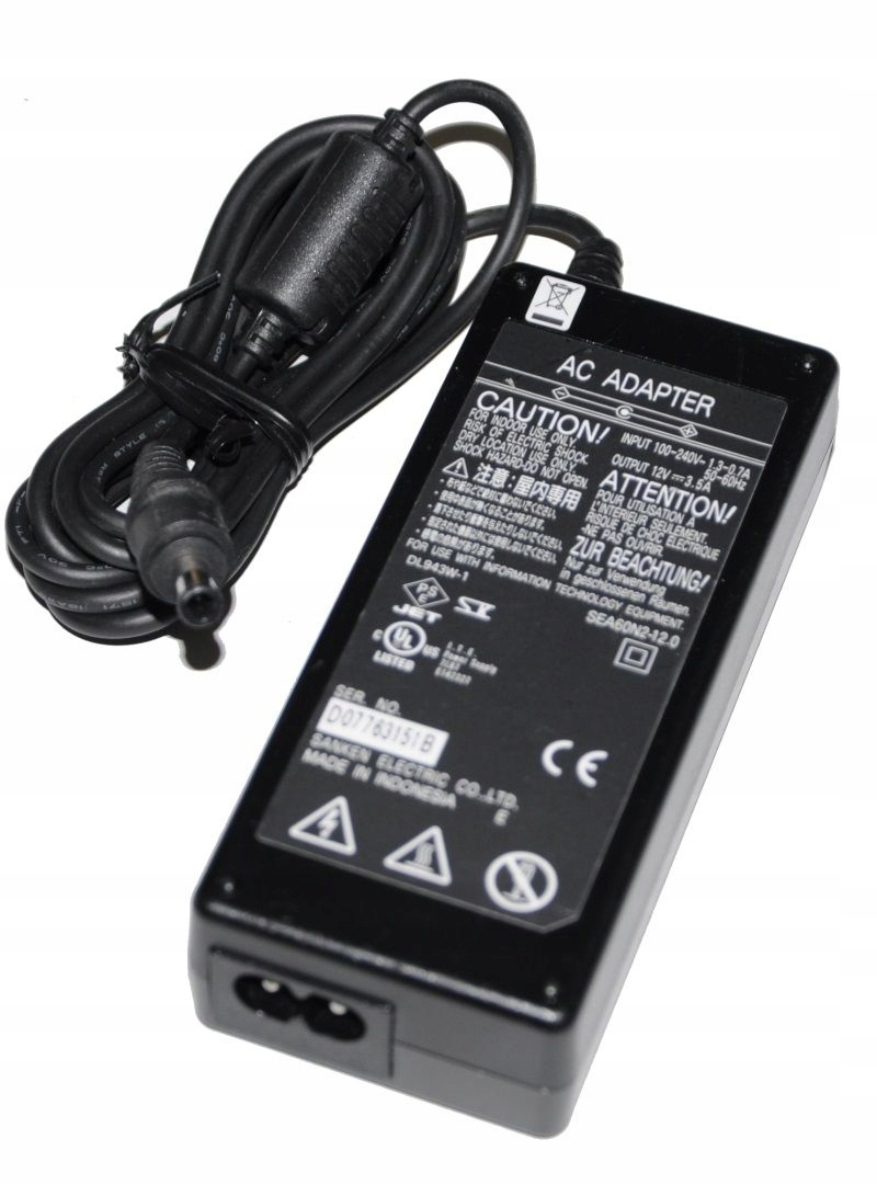 Zasilacz Casio 12V 3.5A PIN do IT-600 terminal - Sklep, Opinie, Cena w ...