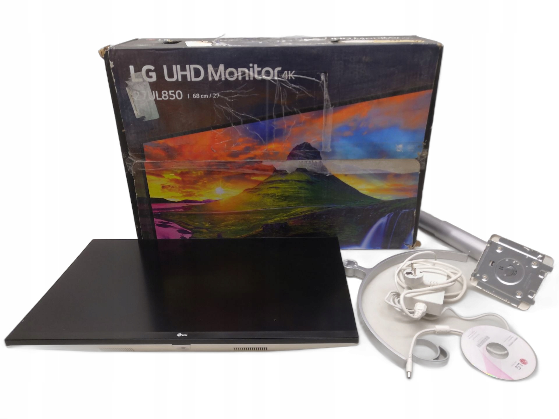 LG 27UL850-W Monitor 27 cali UHD 4K panel IPS, USB Type-C, VESA Display ...